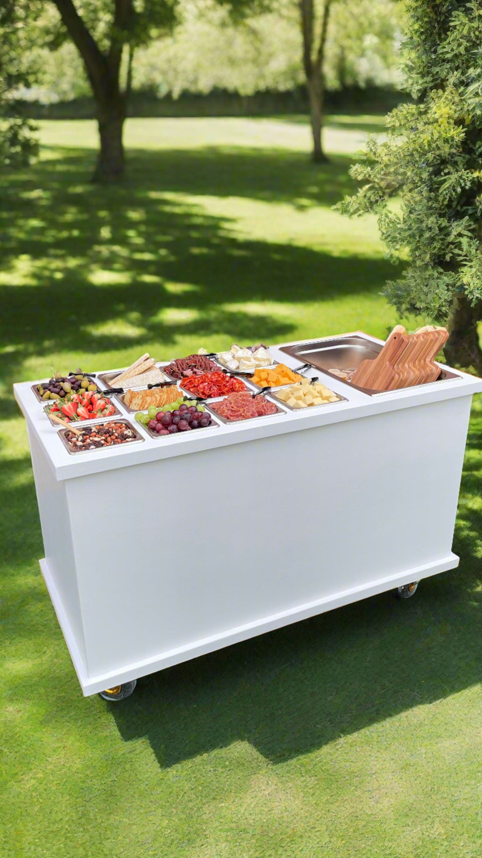 Shop our range of mobile, folding charcuterie carts and bars. Handmade ...